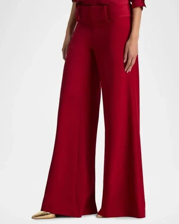 Alice + Olivia Olivia Low-rise Wide-leg Pants