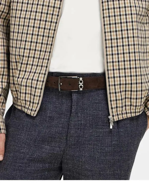 FERRAGAMO Apos;s Adjustable Suede Belt