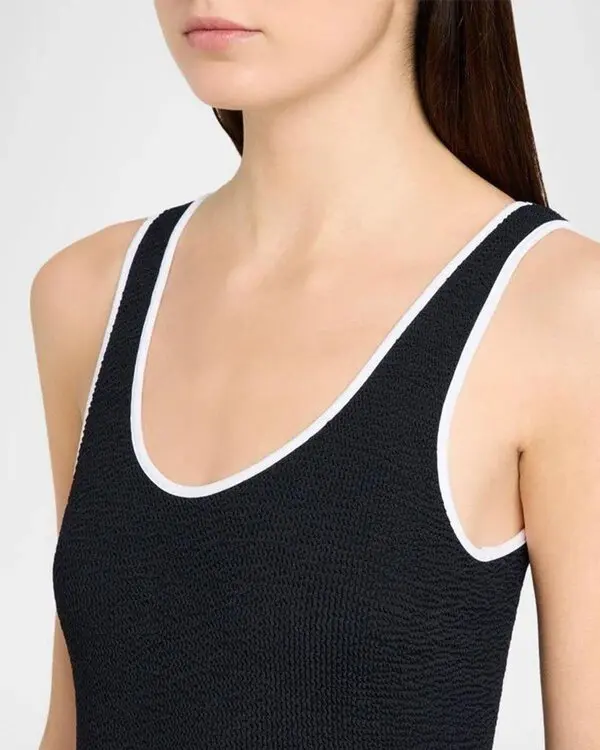 Hunza G Faye Scoop One-piece Swimsuit - Black