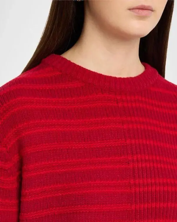 Proenza Schouler White Label Pandora Striped Wool-blend Sweater - Red