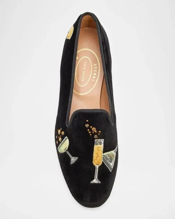 Stubbs & Wootton Apos;s Celebrate Velvet Slippers