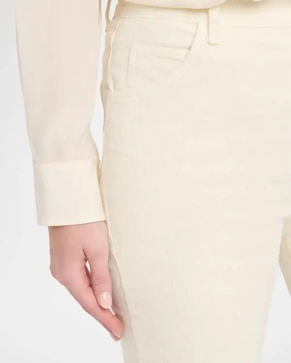 NILI LOTAN Corduroy Straight-leg Pants - Stone