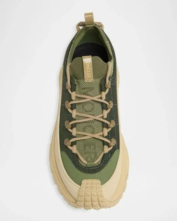 Moncler Apos;s Trailgrip Lite3 Nubuck & Suede Low-top Sneakers - Medium Gre