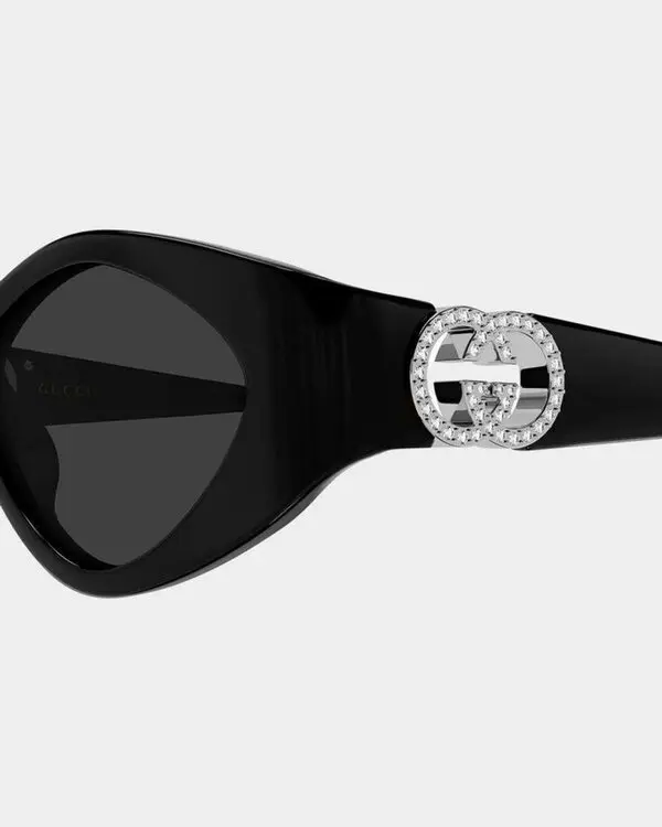 Gucci Hailey 52mm Oval Sunglasses