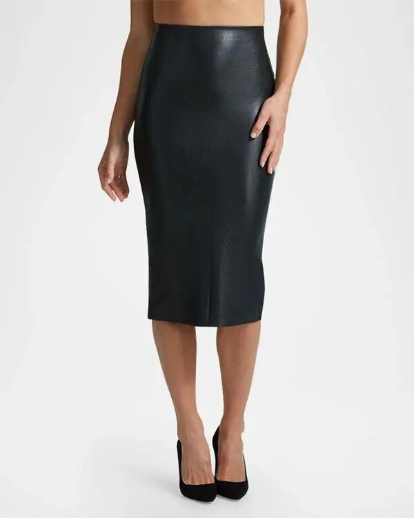 Commando Faux-leather Midi Skirt