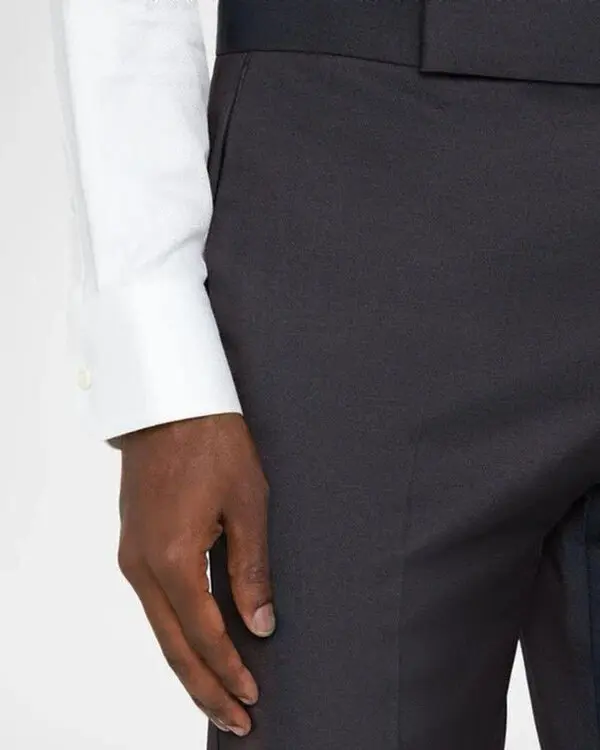 Emporio Armani Apos;s Wool Stretch Tuxedo With Satin Shawl Lapels
