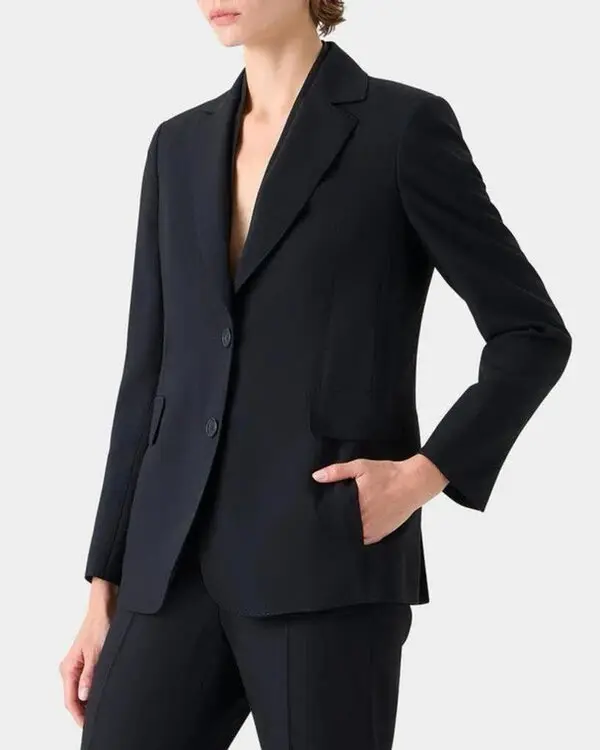 Akris Malik Cool Wool Single-breasted Jacket