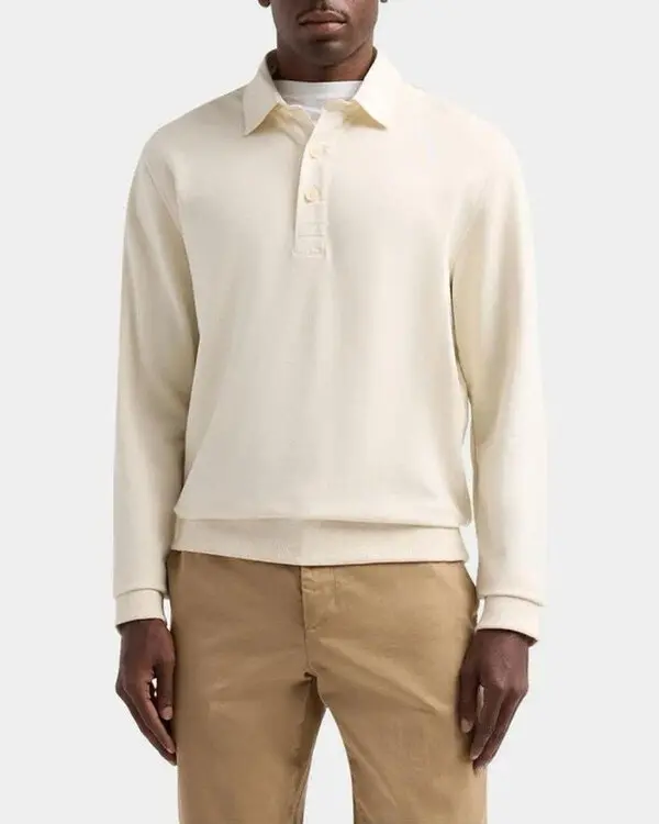 Vince Apos;s French Terry Polo Sweatshirt