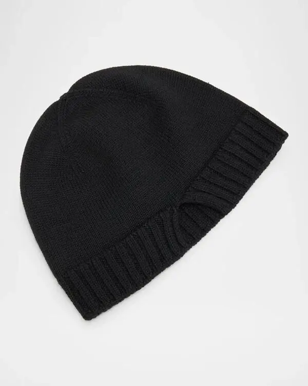 Bottega Veneta Classic Wool Knit Beanie - Black