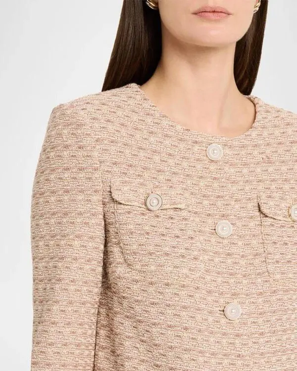 Misook Heritage Tonal Tweed Knit Jacket