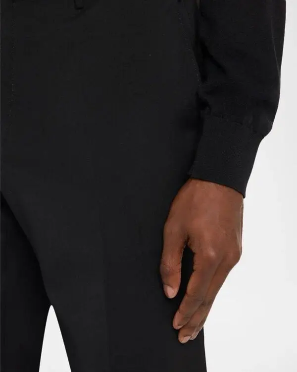 Incotex Apos;s Slim-fit Tropical Wool Trousers - Black