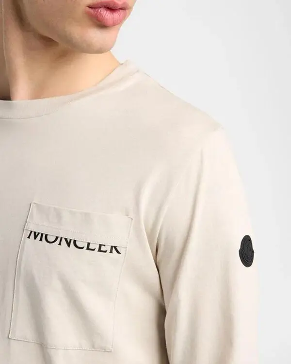 Moncler Apos;s Split-logo Cotton Long-sleeve T-shirt