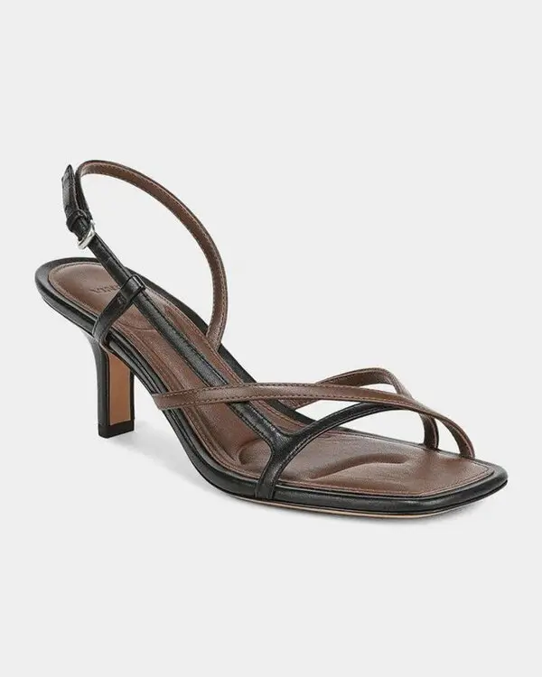 Vince 65mm Lilian Strappy Two-tone Leather Sandals
