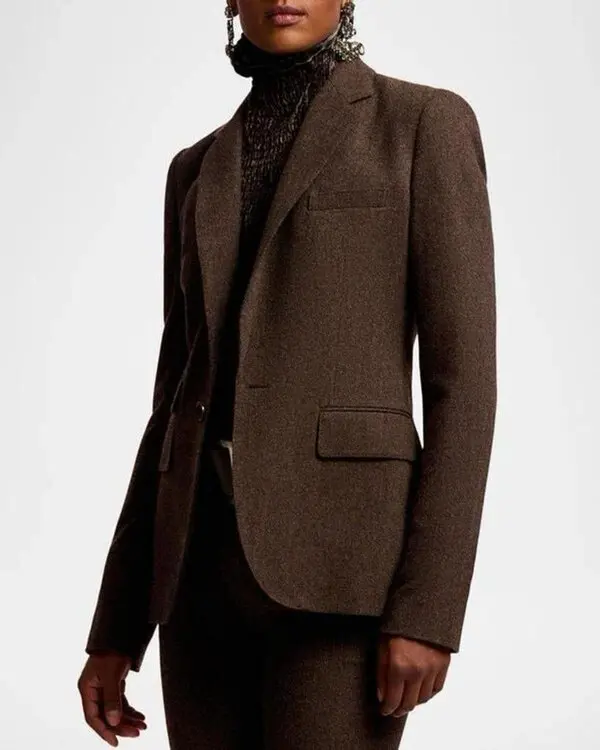 Ralph Lauren Parker Striped Herringbone Jacket