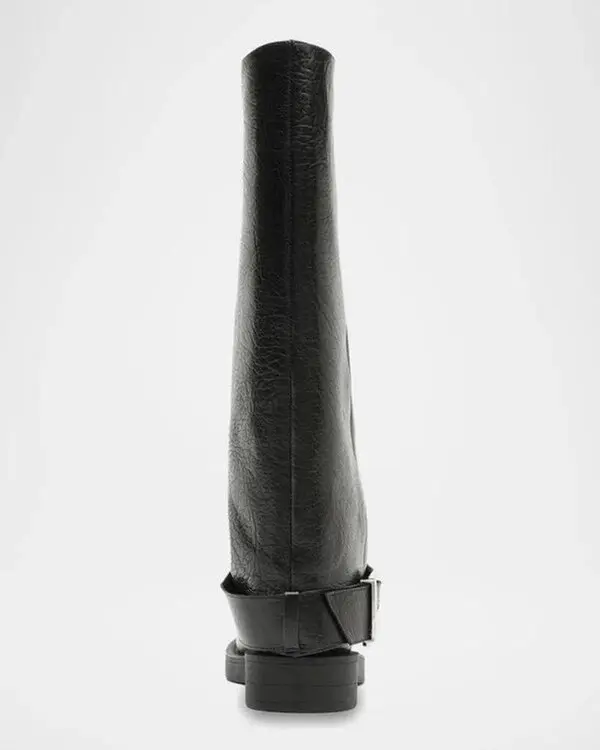Schutz Patrice Up 40mm Leather Boots - Black