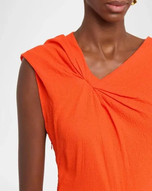 A.L.C. Willa Gathered Asymmetric Slip Dress