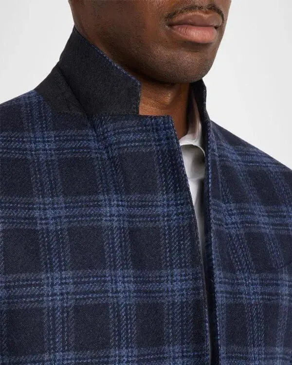 Giorgio Armani Apos;s Glen Plaid Single-breasted Sport Coat