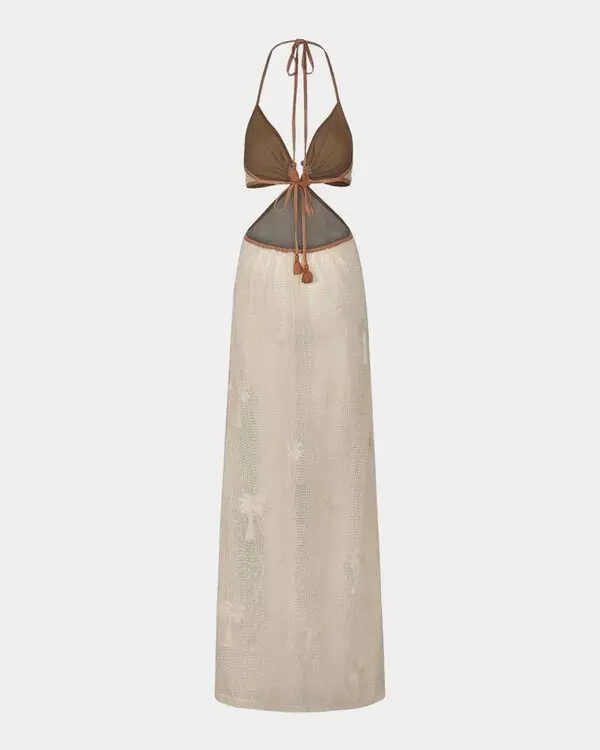 Johanna Ortiz Playa Grande Ebb And Flow Cotton Maxi Dress