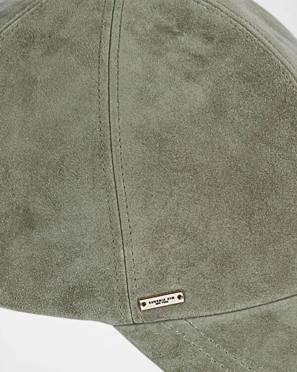 Eugenia Kim Lo Suede Baseball Cap - Khaki
