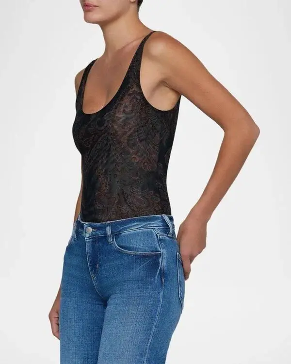 L & APOS;AGENCE Kalea Scoop-neck Bodysuit
