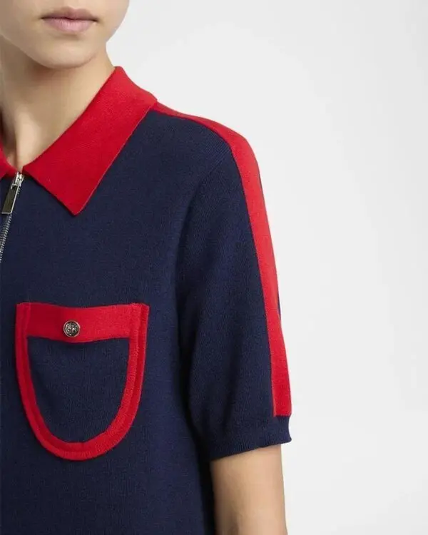Versace Bicolor Knit Mini Dress