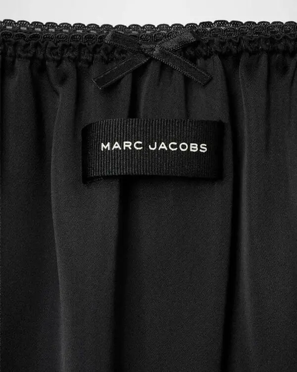 Marc Jacobs Satin Slip Skirt - Black
