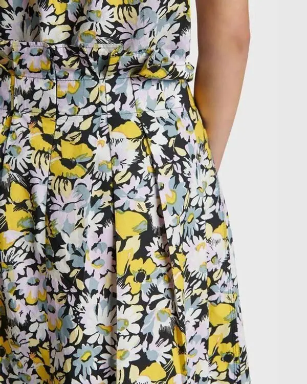 Marni Floral Cotton Midi Skirt