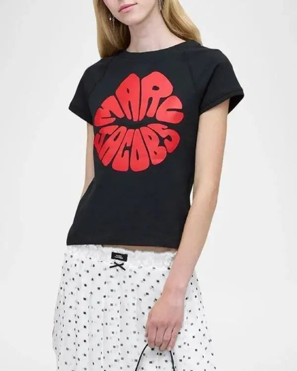 Marc Jacobs Marc Kiss Logo Shrunken T-shirt