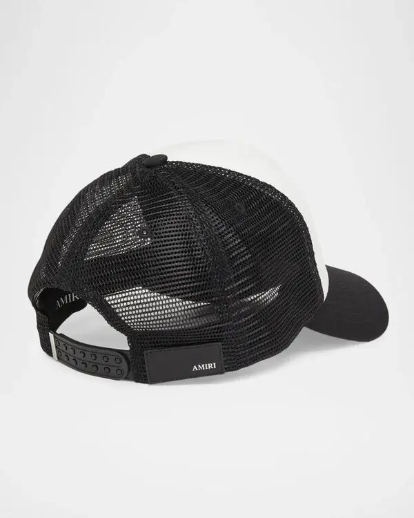 Amiri Apos;s Wave Foam Embroidered Logo Trucker Hat