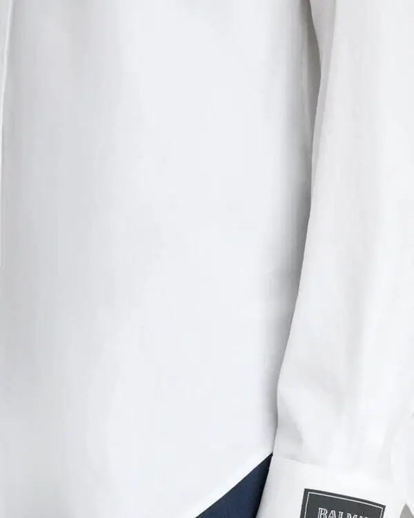 Balmain Apos;s Cotton Poplin Classic Fit Sport Shirt