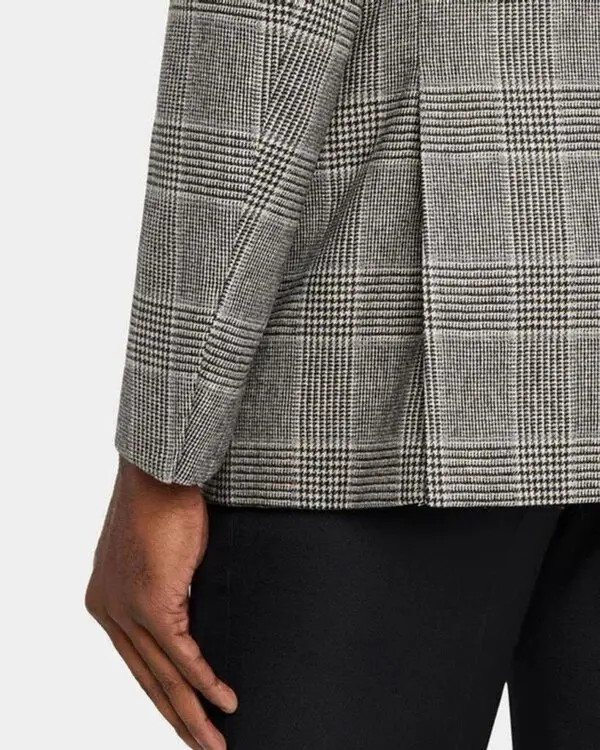 Giorgio Armani Apos;s Soft Glen Plaid Single-breasted Sport Coat