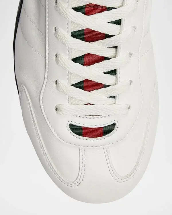 Gucci Apos;s Shift Leather Low-top Sneakers - Ivory