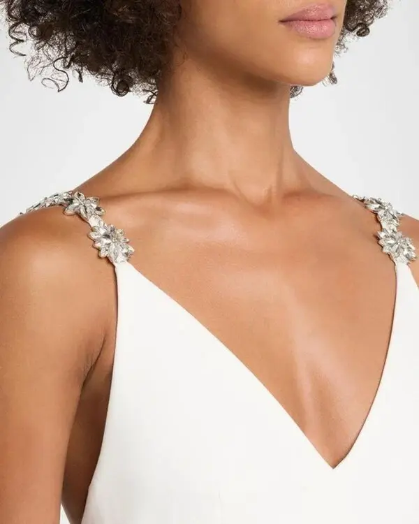 Cinq À Sept Mattison Embellished Mini Dress - Cream