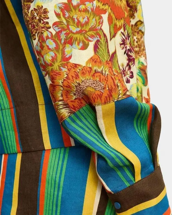 ALEMAIS Charlie Linen Printed Shirt