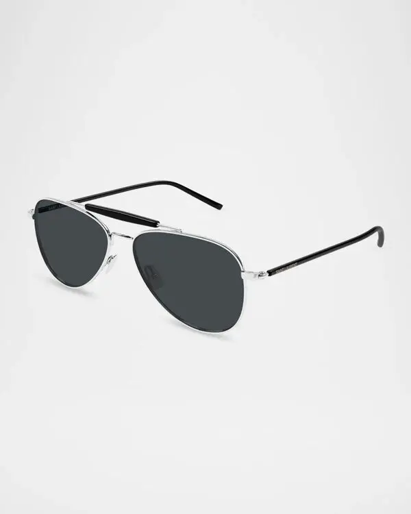 Saint Laurent Apos;s Sl 864-002 Metal Aviator Sunglasses