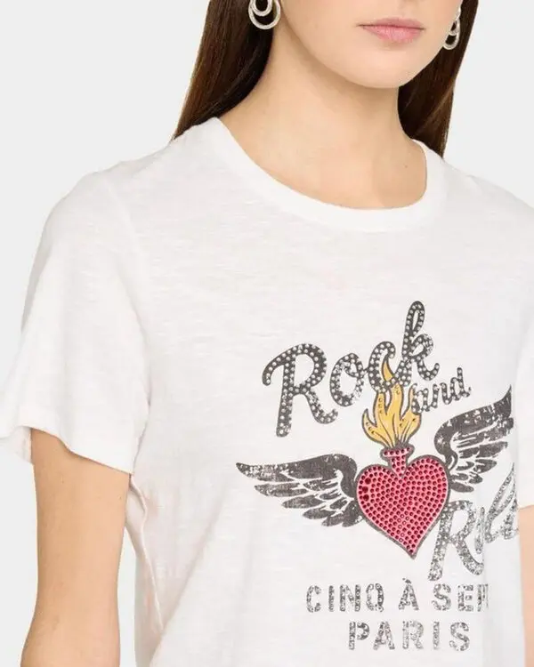 Cinq À Sept Graphic Cotton T-shirt