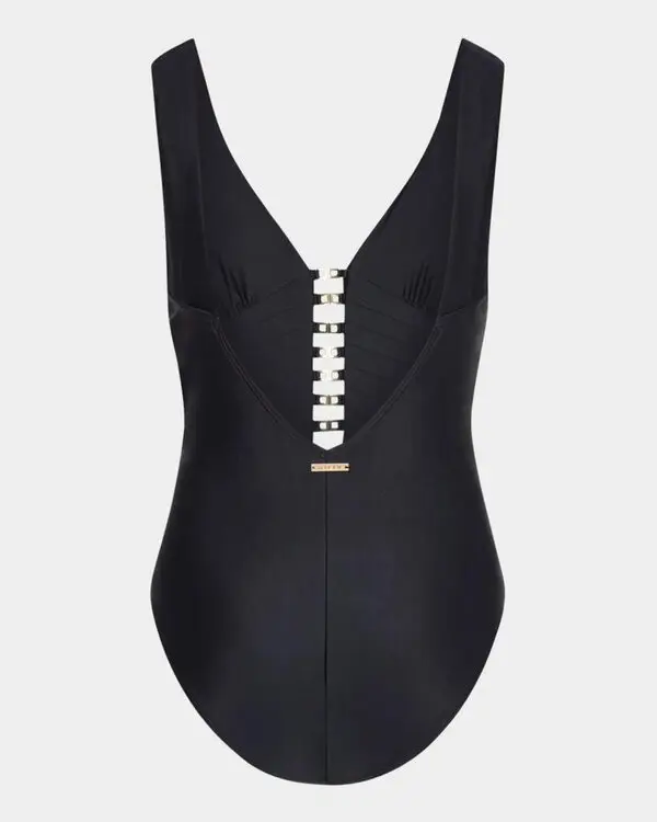 MILLY Golden Accent One-piece Swimsuit