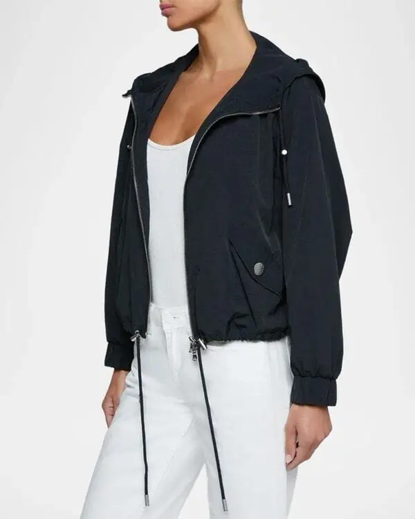 L & APOS;AGENCE Miro Drawstring Hood Windbreaker