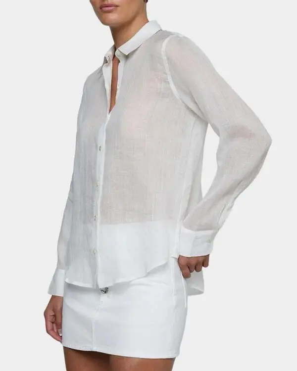 L & APOS;AGENCE Ellery Sheer Ramie Blouse