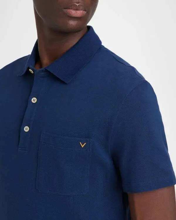Valentino Garavani Apos;s Vgold Pique Polo Shirt