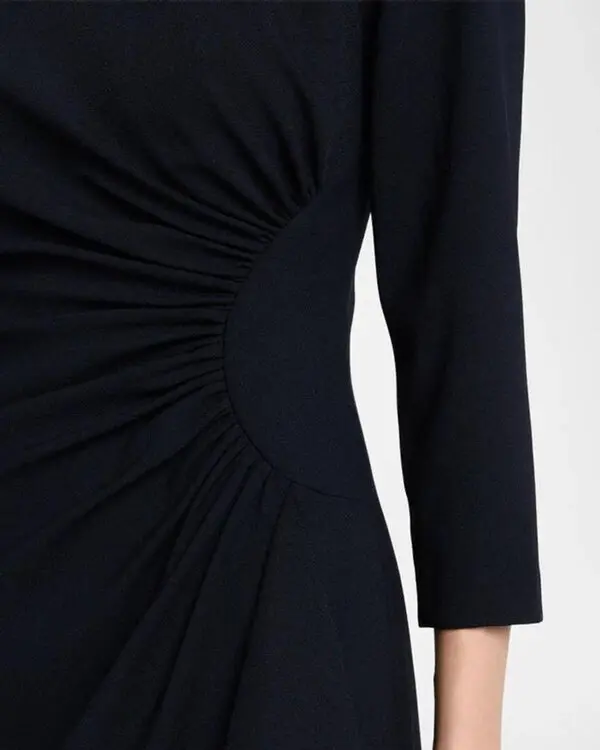 Rickie Freeman For Teri Jon Beaded Draped Crepe Dress
