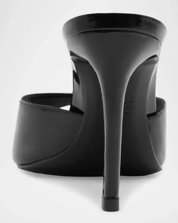 Schutz 100mm Cloe Patent Leather Mules