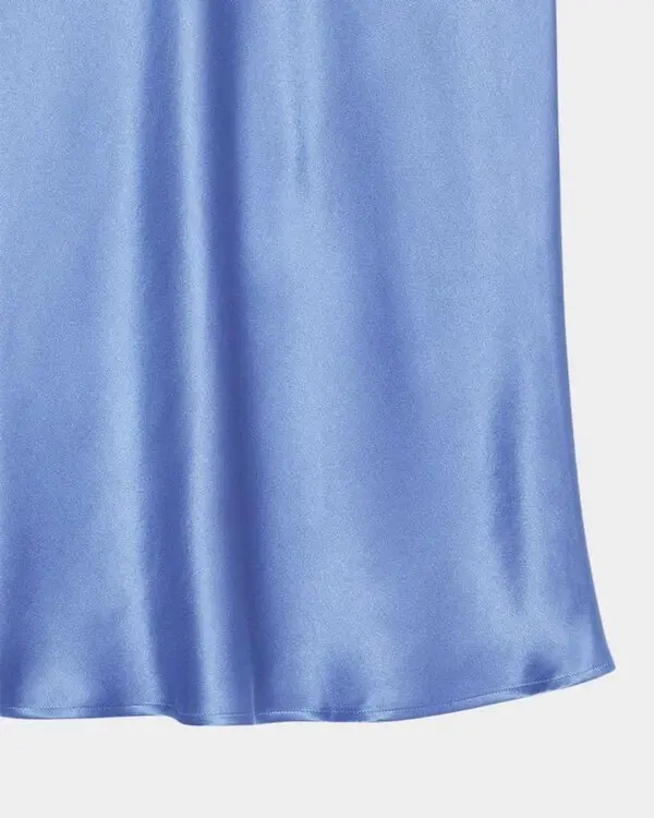 ANINE BING Bar Silk Slip Skirt