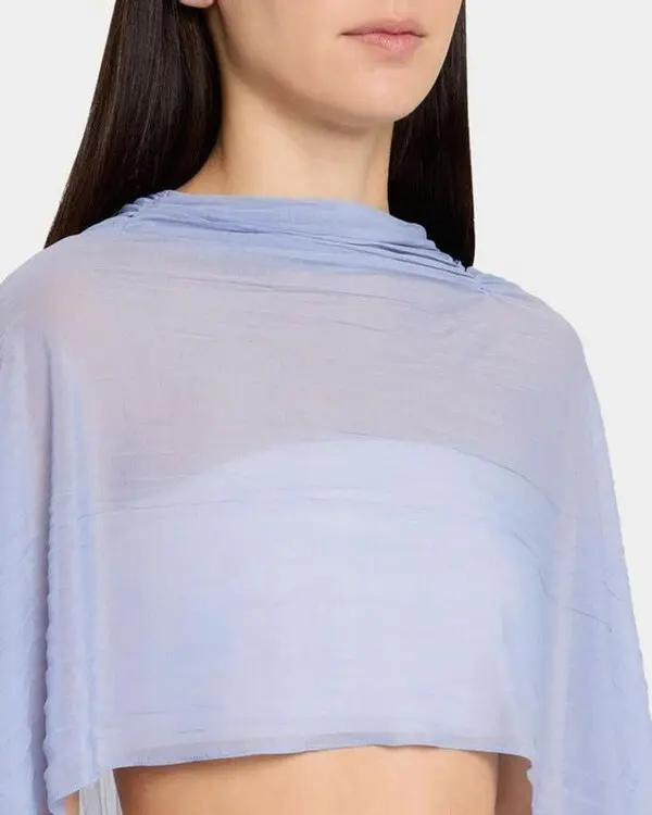 Simkhai Genoa Sheer Jersey Cape