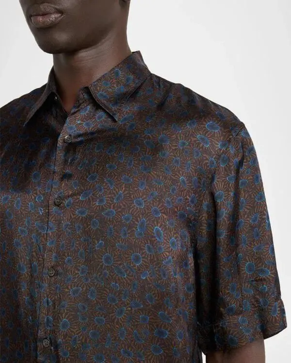 Dries Van Noten Apos;s Cassidye Viscose Short-sleeve Shirt