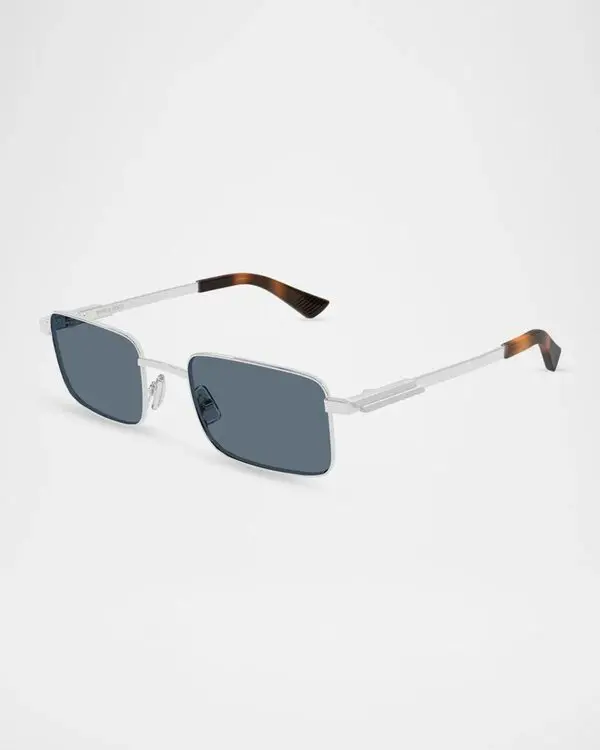 Bottega Veneta Apos;s Bv1469s-002 Metal Rectangle Sunglasses