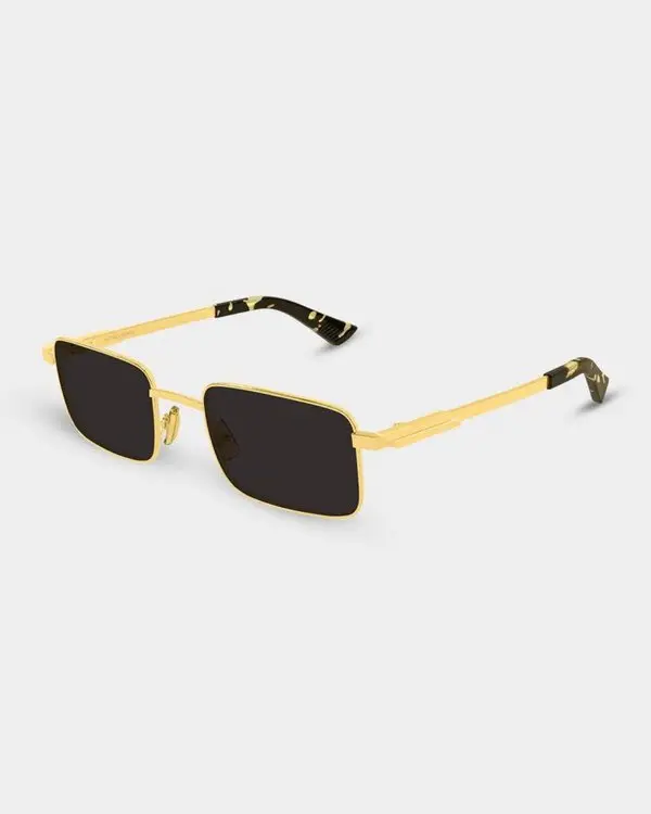 Bottega Veneta Apos;s Bv1469s-001 Metal Rectangle Sunglasses
