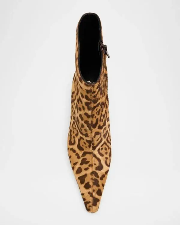 Saint Laurent 75mm Ashley Calf Hair Booties