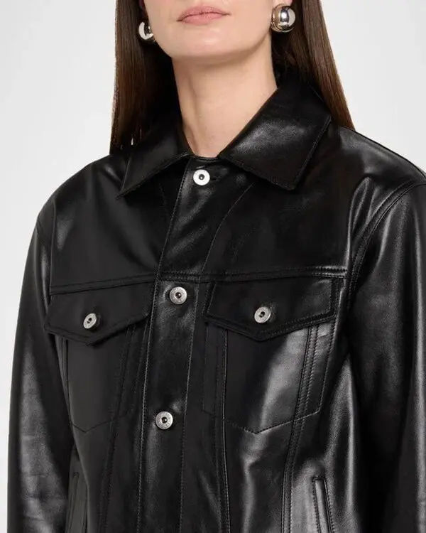 Bottega Veneta Intrecciato Bandana Leather Jacket