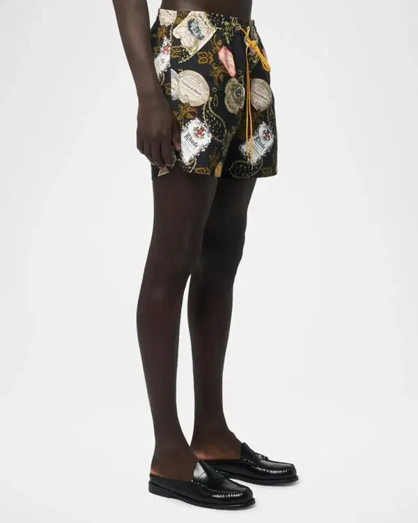 Rhude Apos;s Vin Bandana-print Swim Trunks